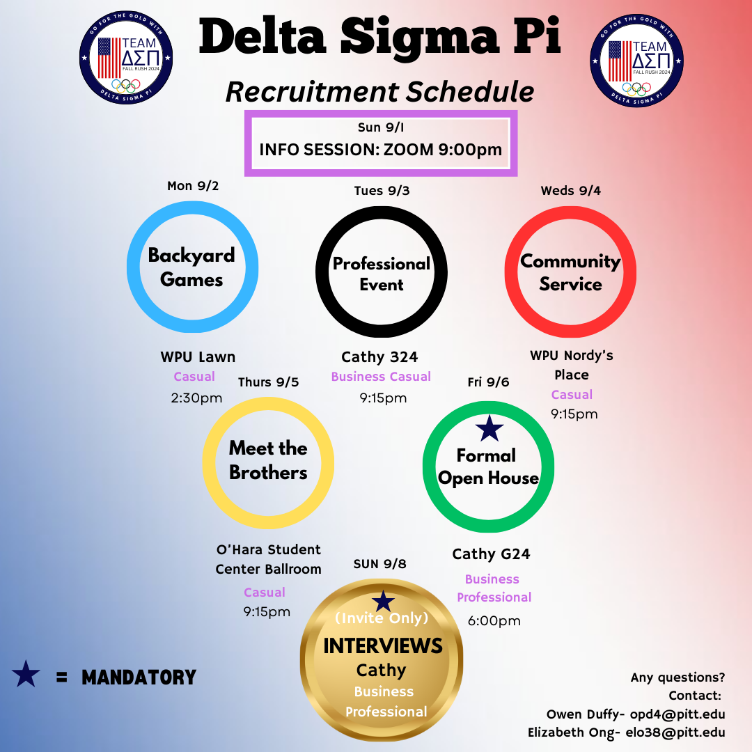 FALL 2024 RECRUITMENT – Delta Sigma Pi